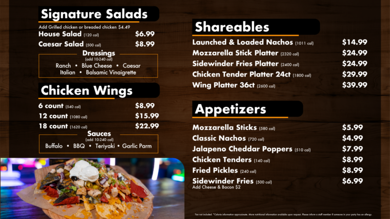 Launch West Houston - Krave Menu